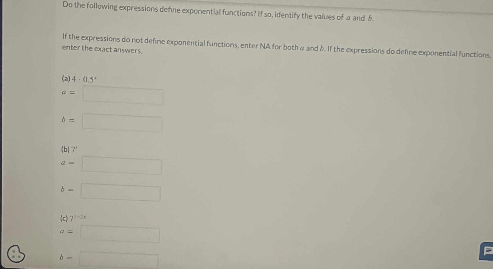 Solved Do the following expressions define exponential | Chegg.com Solved Do the following expressions define exponential | Chegg.com