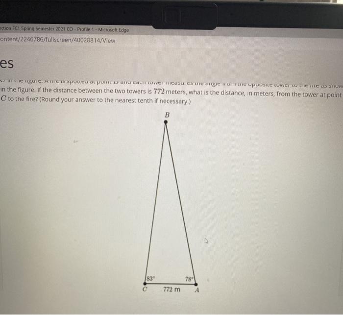 Solved ection FC1 Spring Semester 2021 CO-Profile 1 - | Chegg.com