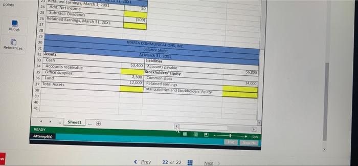 Solved noemde Relationships among Financial Statements using | Chegg.com