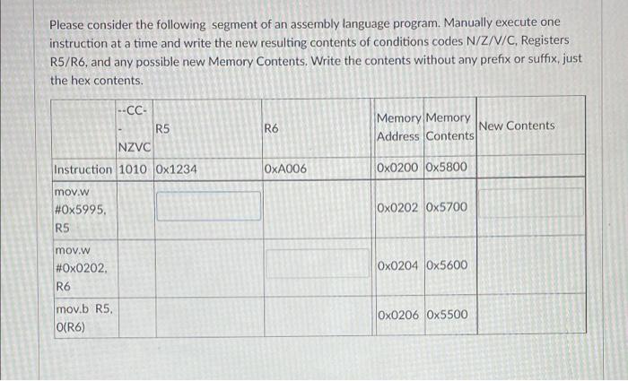 Solved please complete all 3. and do not chnage the NZVC | Chegg.com