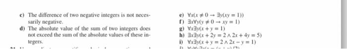 Solved 20 Express Each Of These Statements Using