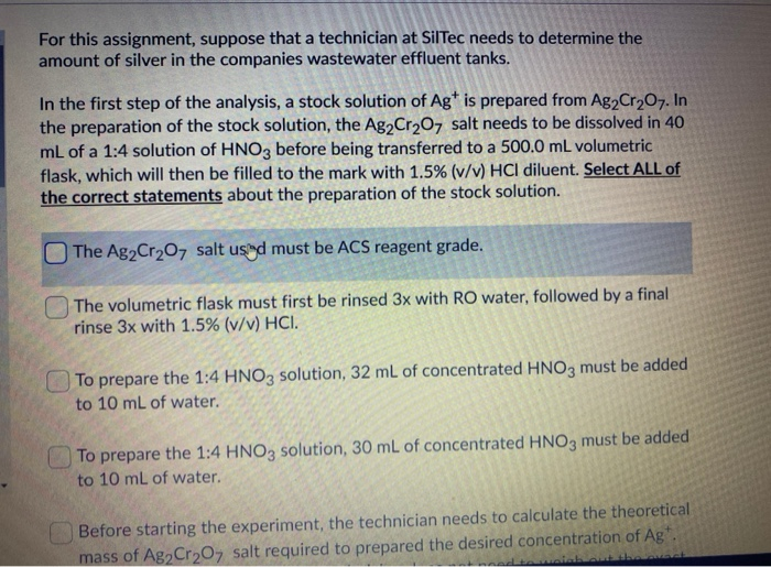 Solved For this assignment, suppose that a technician at | Chegg.com