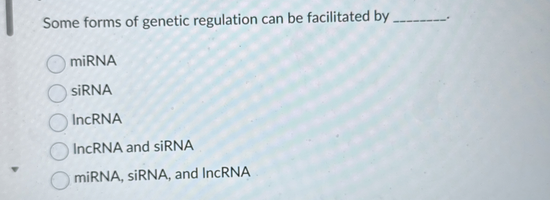 Solved Some forms of genetic regulation can be facilitated | Chegg.com