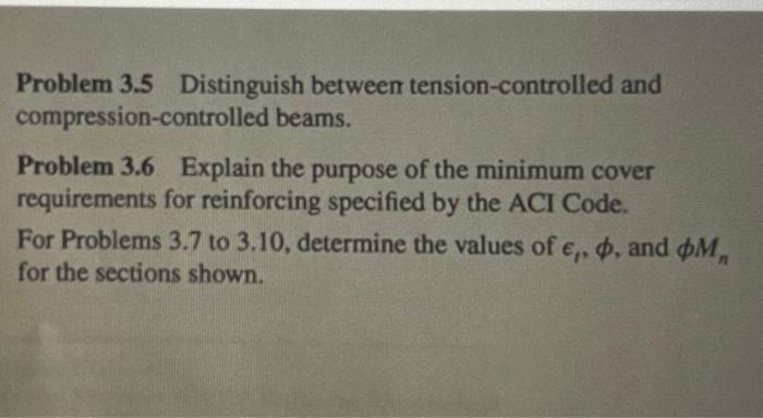 Solved Problem 3.5 Distinguish between tension-controlled | Chegg.com