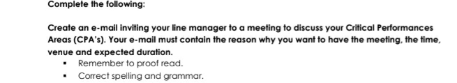 Solved Complete the following:Create an e-mail inviting your | Chegg.com