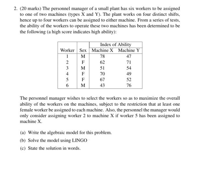 Solved please use LINGO as per the directions. answers usinf | Chegg.com