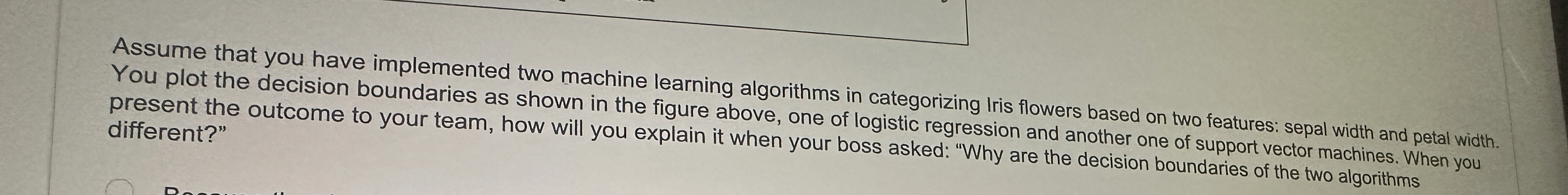 Solved Assume that you have implemented two machine learning | Chegg.com