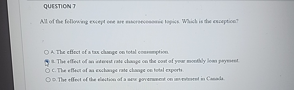 Solved QUESTION 7All of the following except one are | Chegg.com