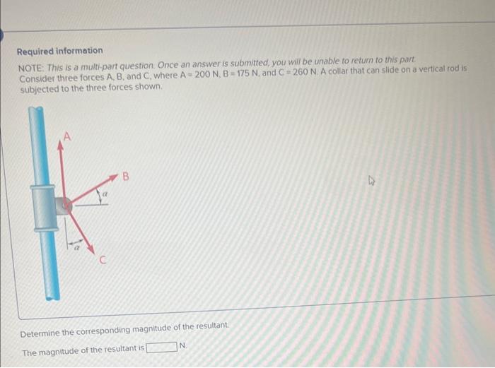 Solved Required information NOTE: This is a multi-part | Chegg.com