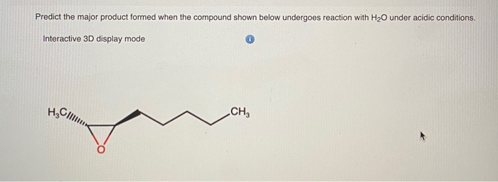 Solved Predict the major product formed when the compound | Chegg.com