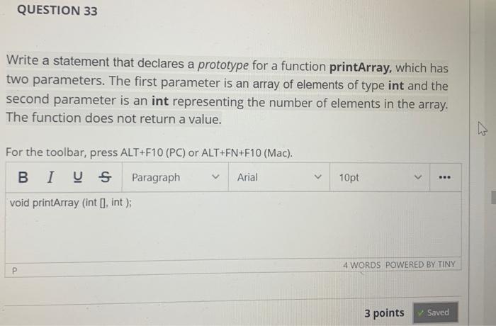 Solved Question 31 Assume You Have Declared An Integer Array