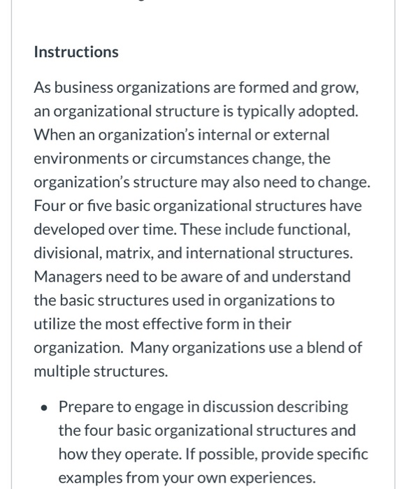 Solved Instructions As business organizations are formed and | Chegg.com