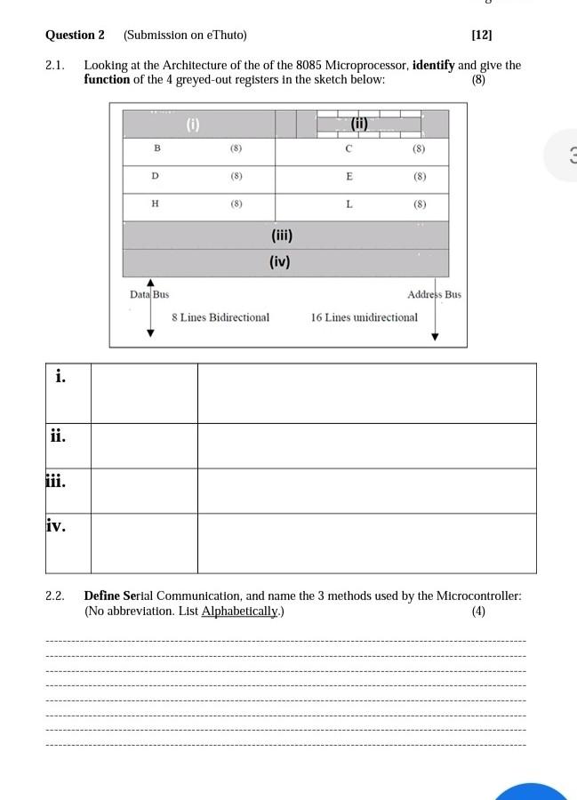 Solved Page 2 of 8 Question 1 (Submission on eThuto). [20] | Chegg.com