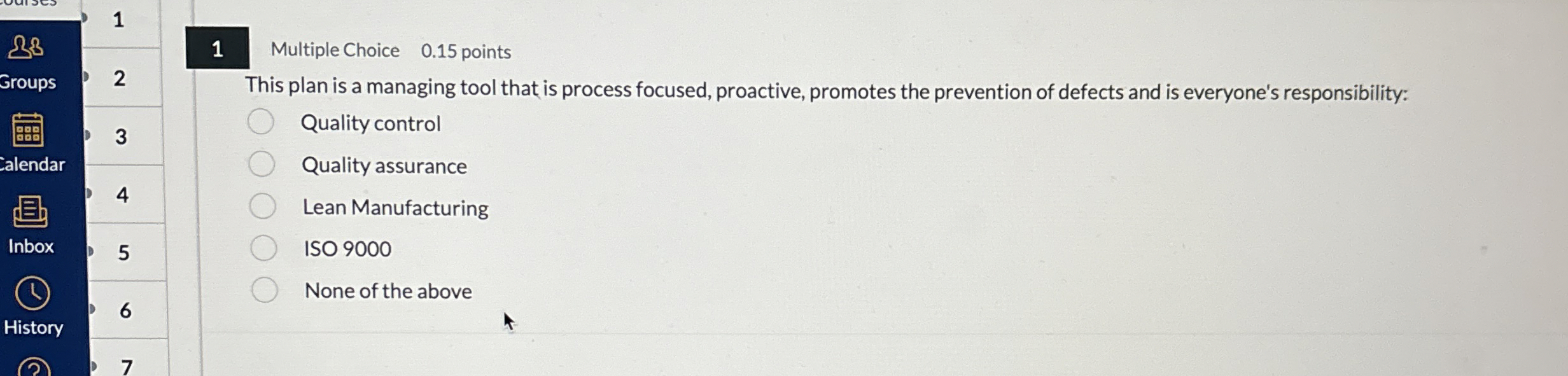 Solved 1 ﻿Multiple Choice 0.15 ﻿pointsThis plan is a | Chegg.com