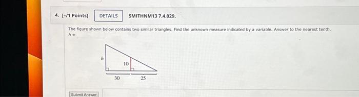 Solved The figure shown below contains two similar | Chegg.com