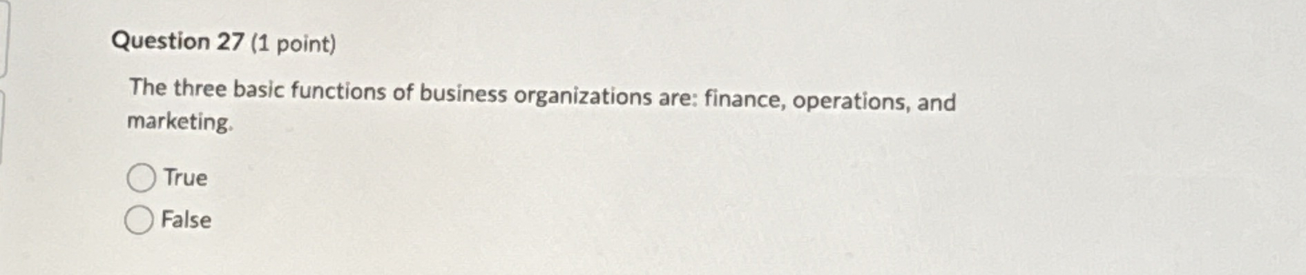 Solved Question 27 (1 ﻿point)The three basic functions of | Chegg.com
