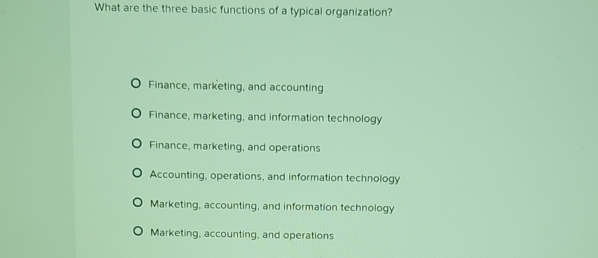 Solved What are the three basic functions of a typical | Chegg.com