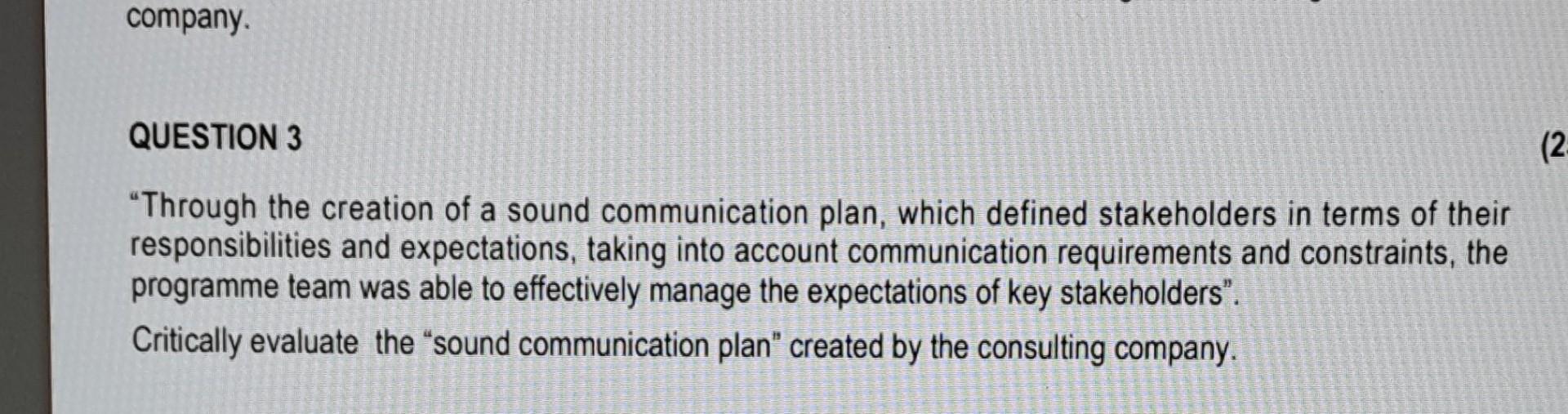 QUESTION 3 "Through the creation of a sound | Chegg.com