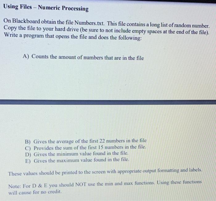 Solved In c++ please. If it is easier, you could use | Chegg.com