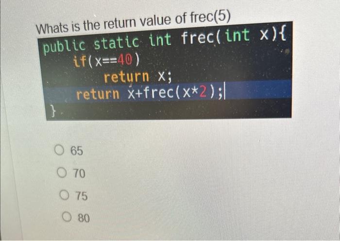 Solved value of frec( 5) 65 70 75 | Chegg.com