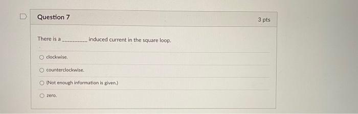 Solved For questions (6)-(7), a square metal loop with | Chegg.com