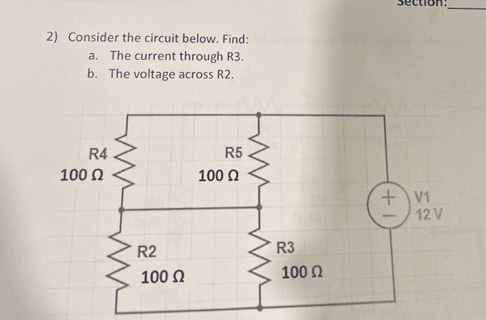 Solved 3) Find the current / and the equivalent resistance | Chegg.com