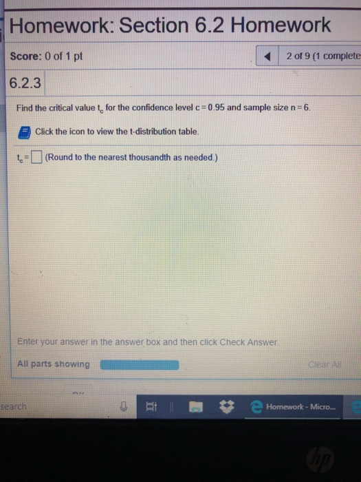 Solved Homework Section 6 2 Homework Score 0 Of 1 Pt 2 Of