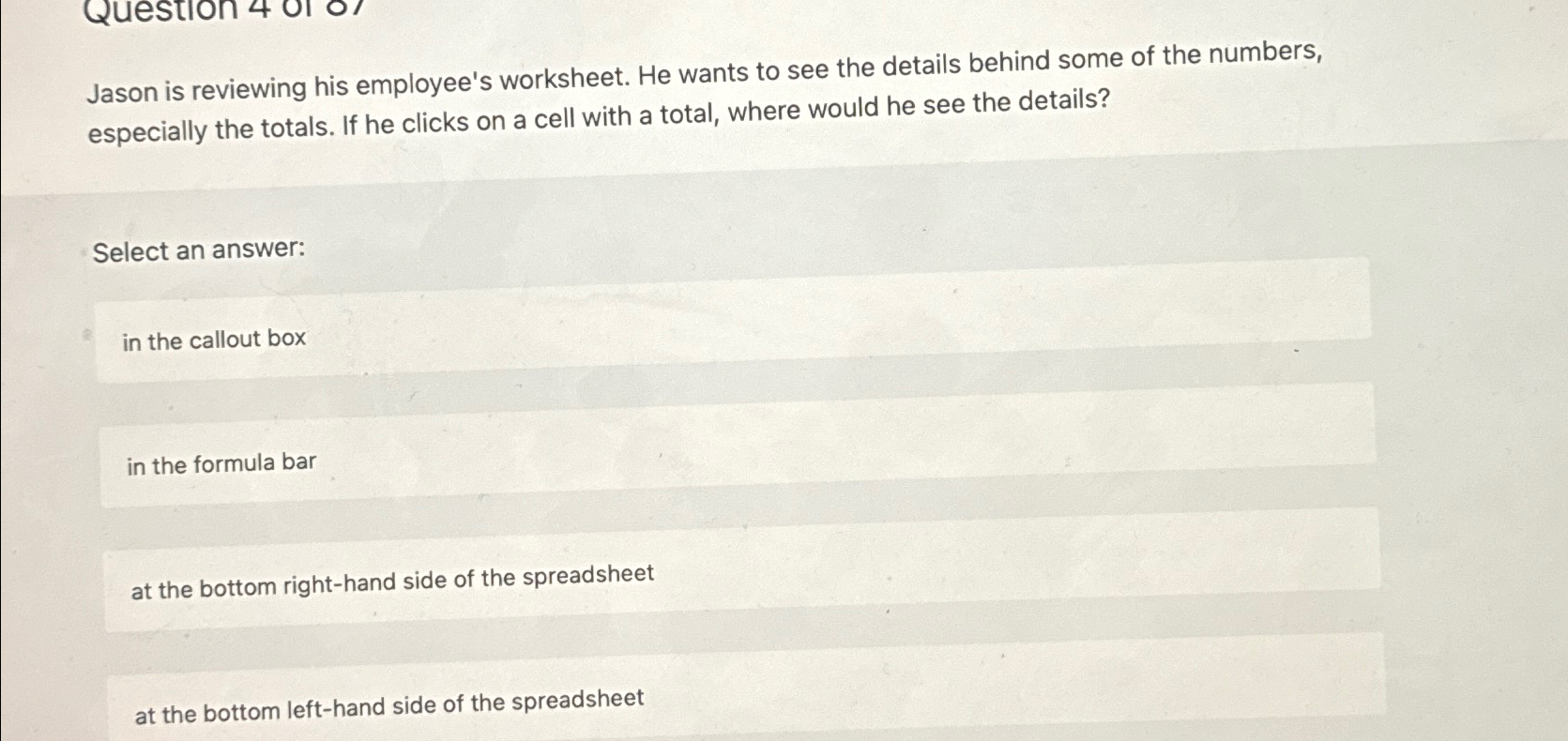 Solved Jason is reviewing his employee's worksheet. He wants | Chegg.com