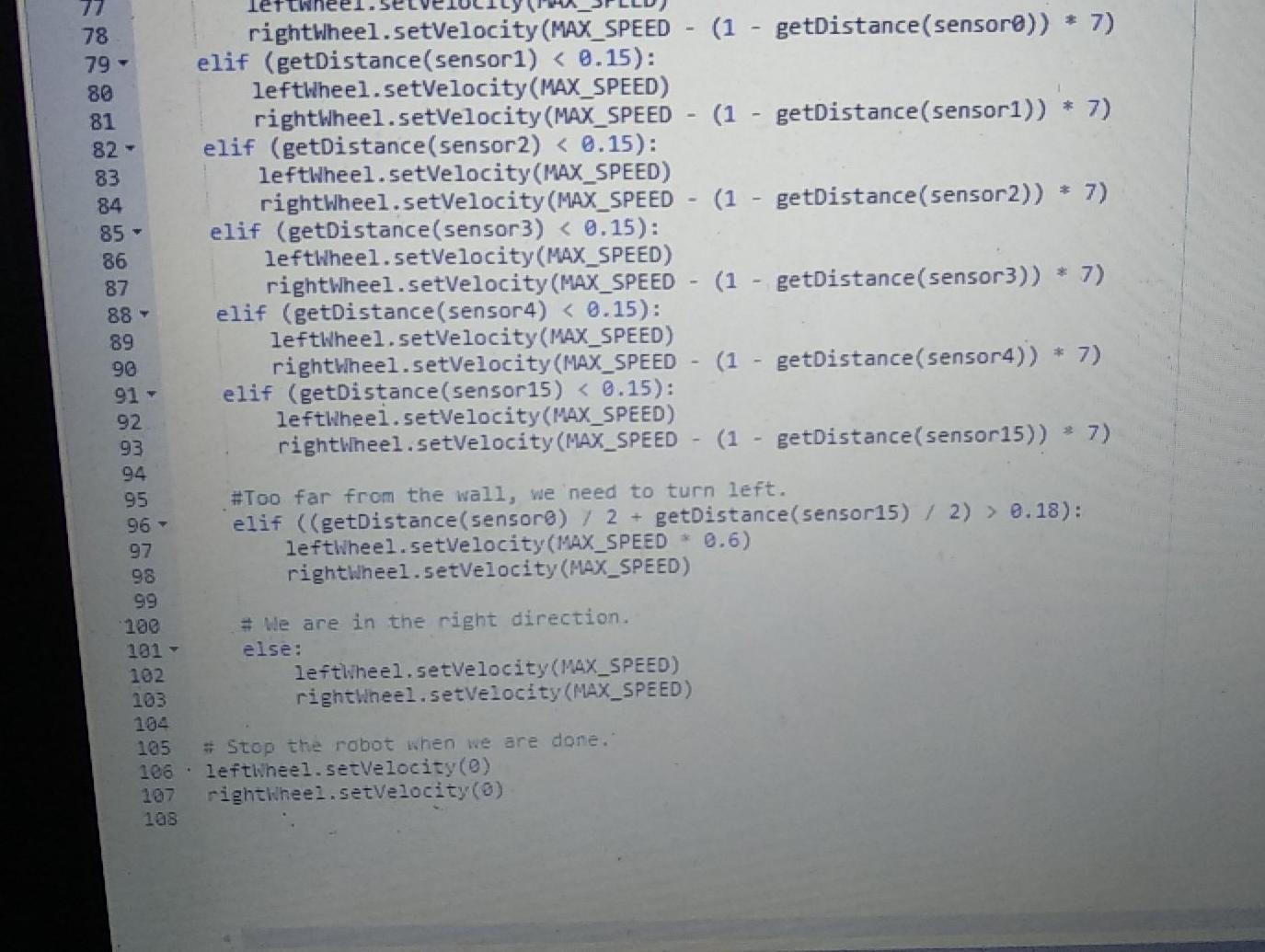 13 INFO: wall_following: Starting: "python -u | Chegg.com
