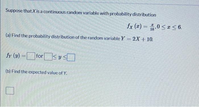 Solved Suppose that X is a continuous random variable with | Chegg.com