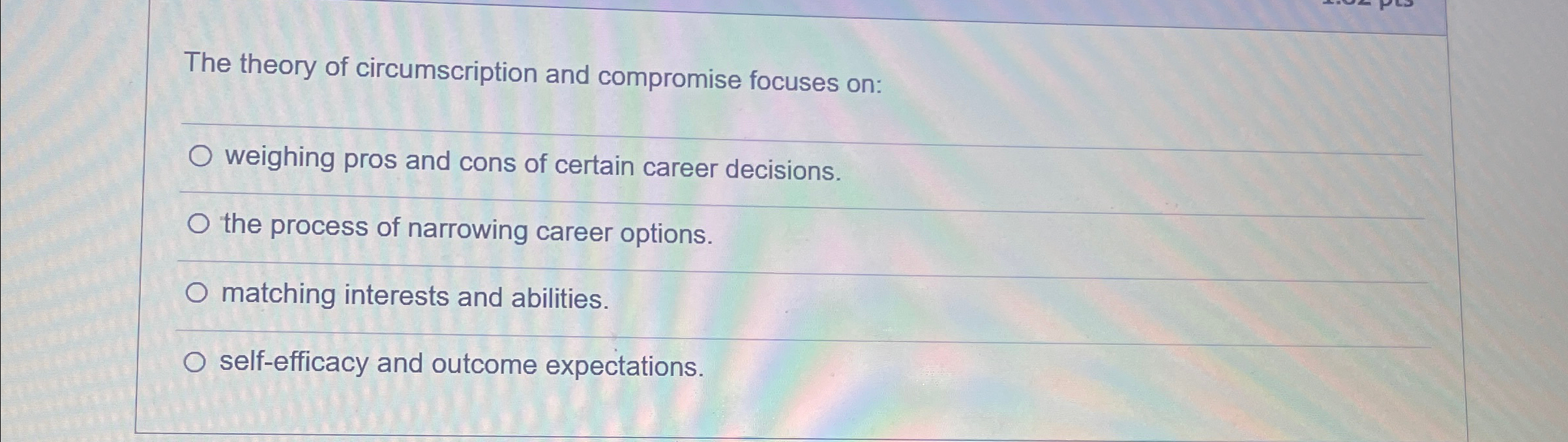 Solved The theory of circumscription and compromise focuses | Chegg.com
