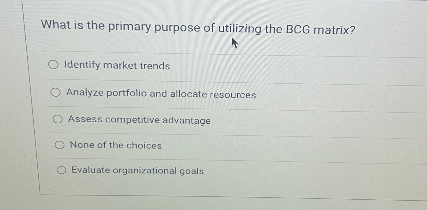 Solved What is the primary purpose of utilizing the BCG | Chegg.com
