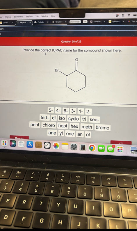 Solved Question 20 ﻿of 29Provide the correct IUPAC name for | Chegg.com