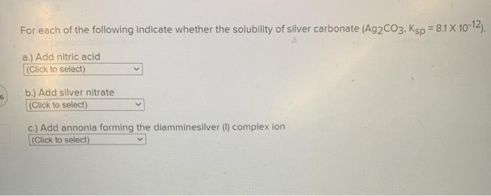 Solved For each of the following indicate whether the | Chegg.com