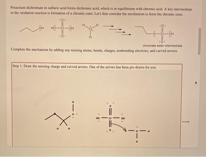 Solved Consider the reaction shown. K, Cr,0,.H, SO CH, | Chegg.com