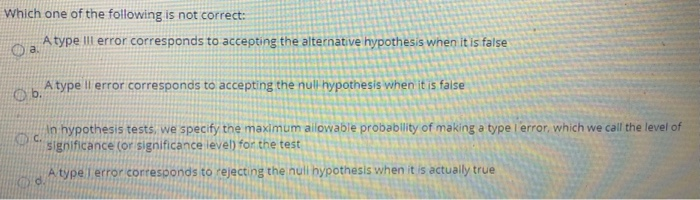 Solved Which one of the following is not correct: A type III | Chegg.com
