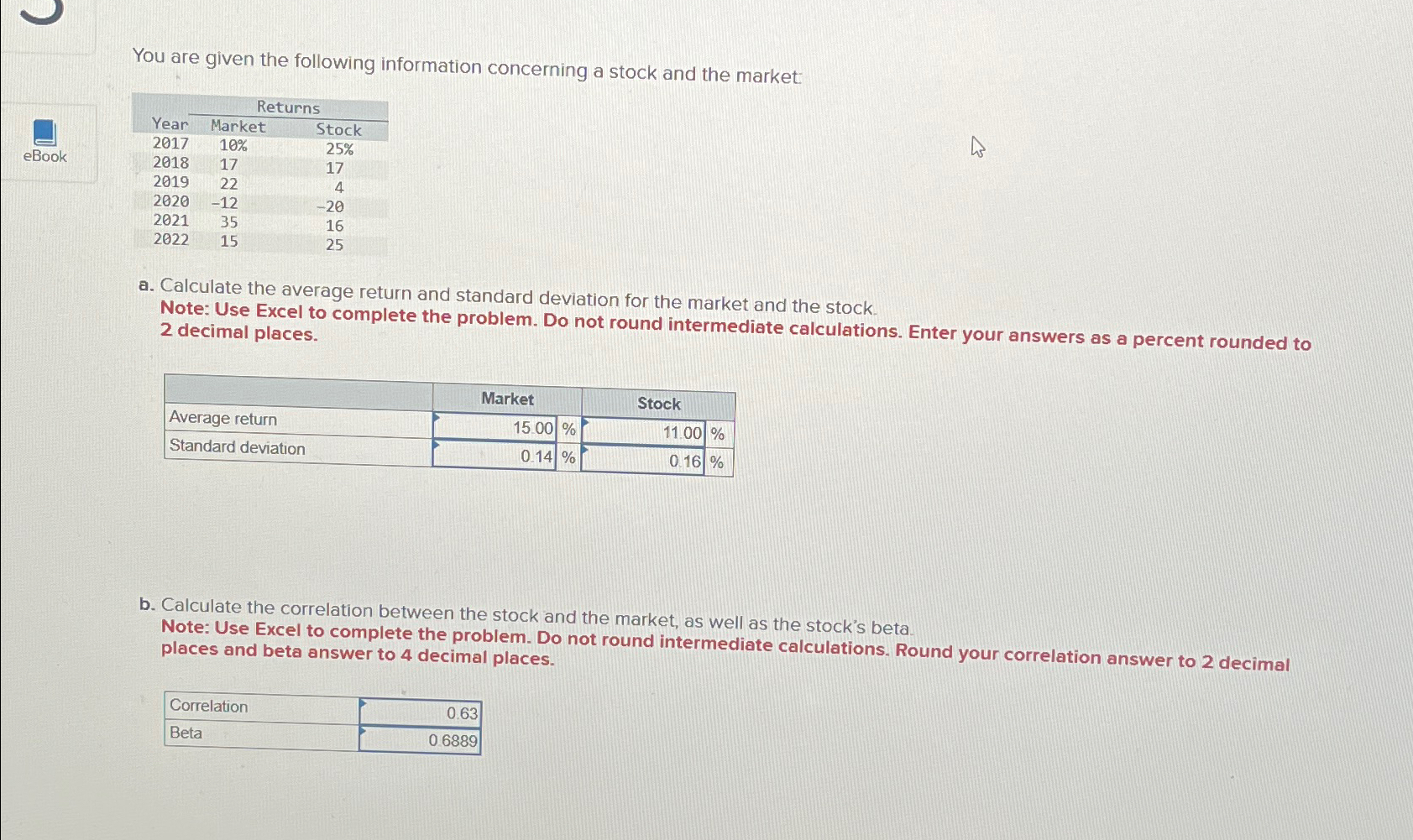 Solved You are given the following information concerning a | Chegg.com