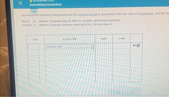 Solved Journalize the following transactions into the | Chegg.com
