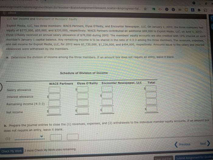 Solved a Assignment/takeAssignment Main | Chegg.com