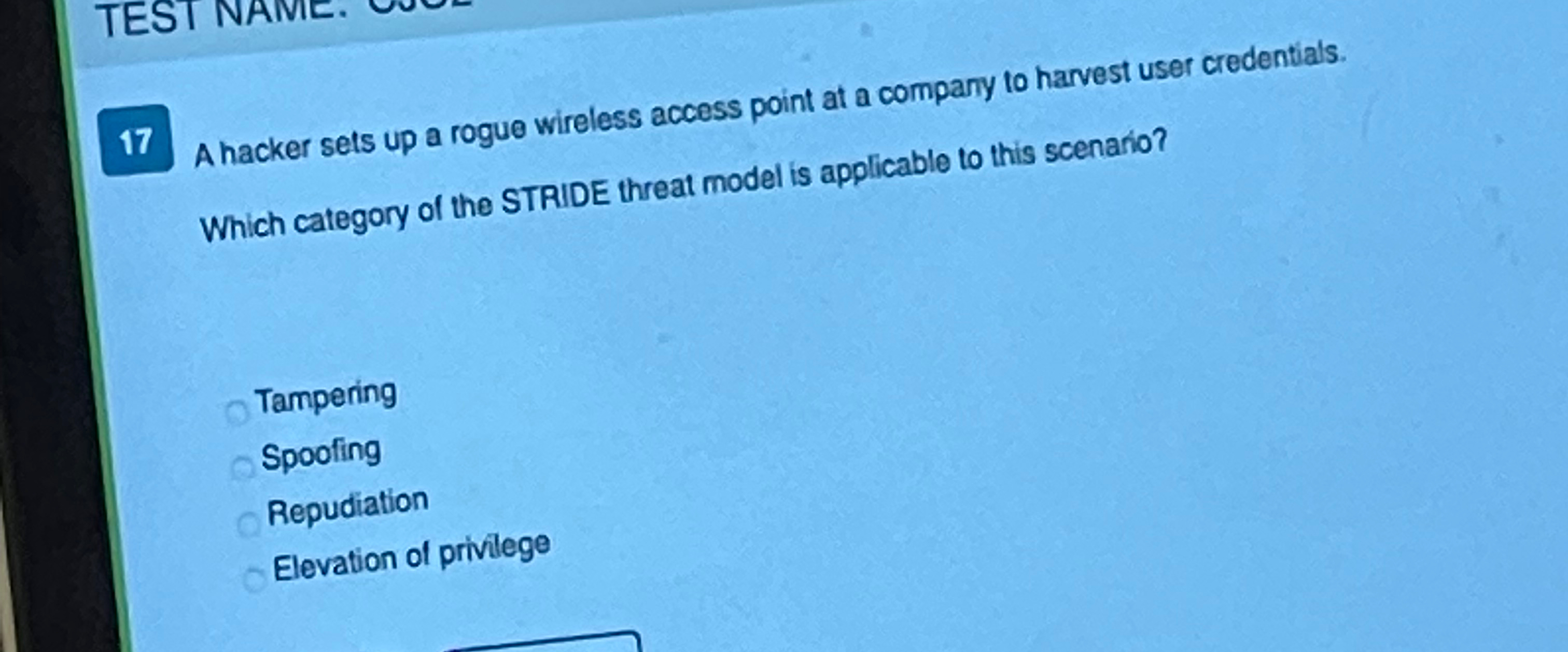Solved A hacker sets up a rogue wireless access point at a | Chegg.com