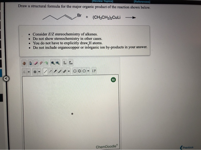 Solved [Review Topics (References] Draw a structural formula | Chegg.com