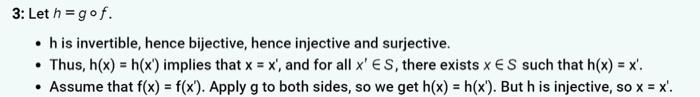 Solved I have demonstrated how to prove the injectivity of | Chegg.com