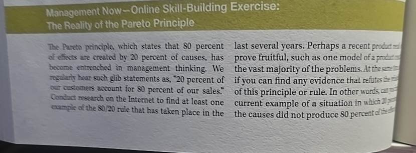 Solved Management Now-Online Skill-Building Exercise:The | Chegg.com