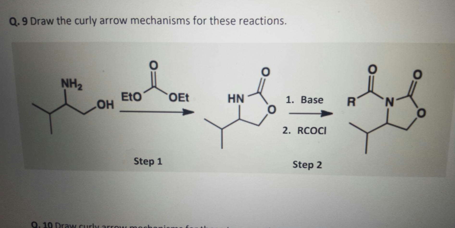 Solved Q. 9 Draw the curly arrow mechanisms for these | Chegg.com