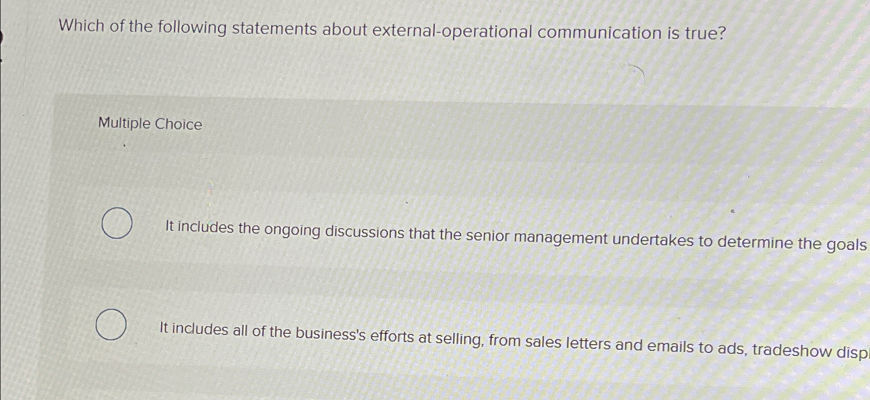 Solved Which of the following statements about | Chegg.com