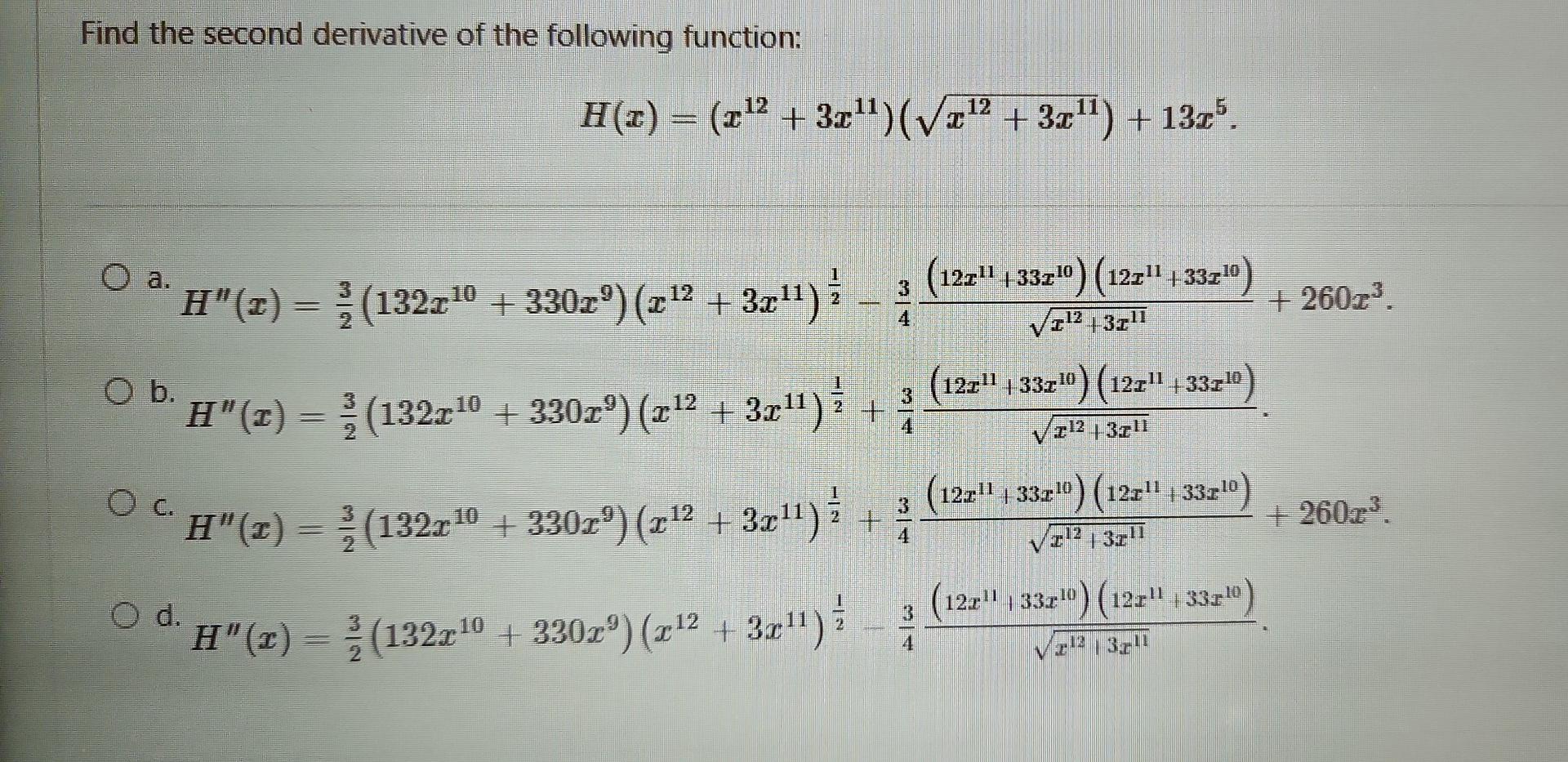 Solved Find the turning point(s) of the following function | Chegg.com