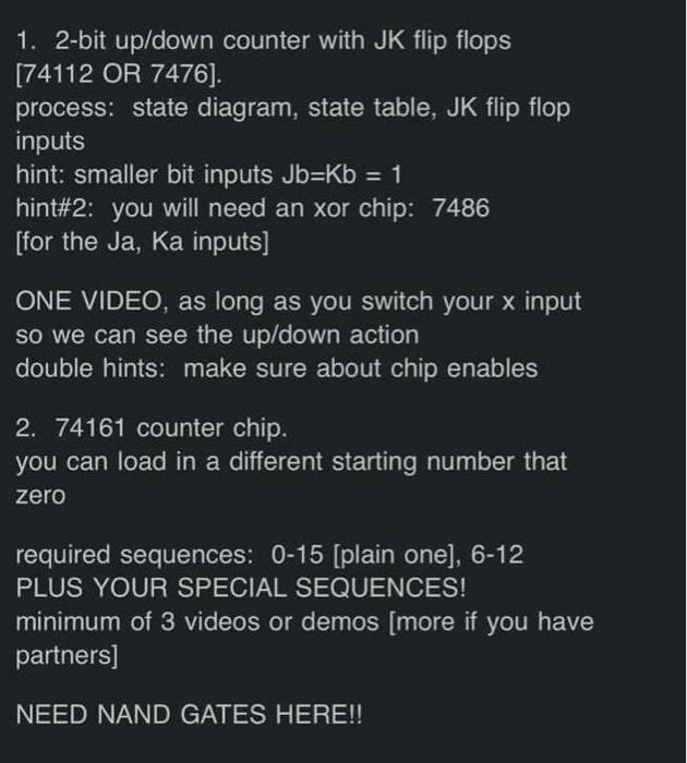 Solved design a counter chip using 74161 ic in lab view or | Chegg.com