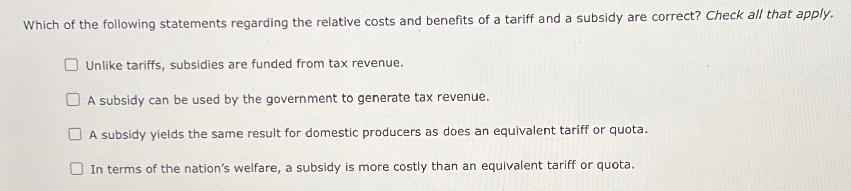 Solved Which of the following statements regarding the | Chegg.com