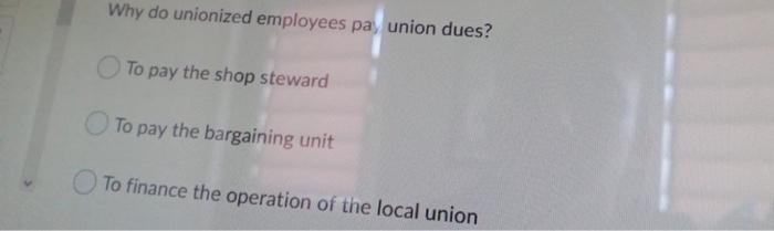 Solved Question 25 (1 point) During the union certification | Chegg.com