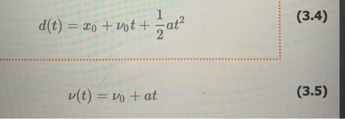 Solved 3.15. The distance x and velocity v of an object | Chegg.com